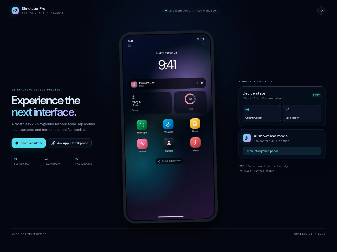 iOS 26 Simulator Pro