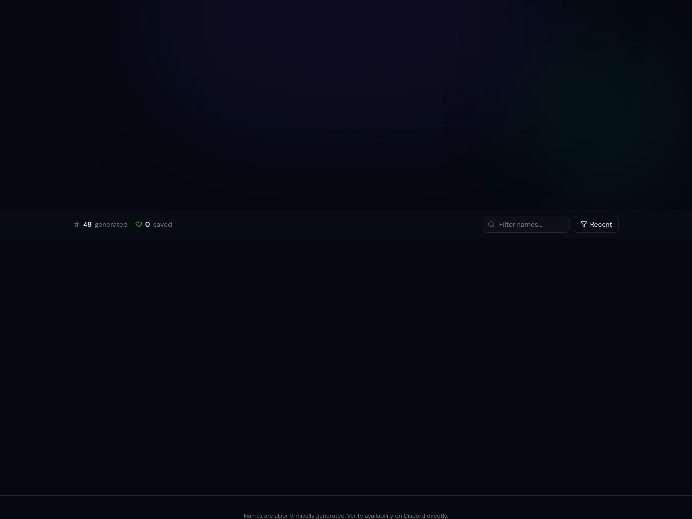 Rare Discord Name Tracker