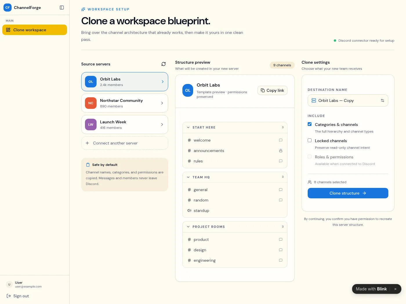 Discord Server Cloner