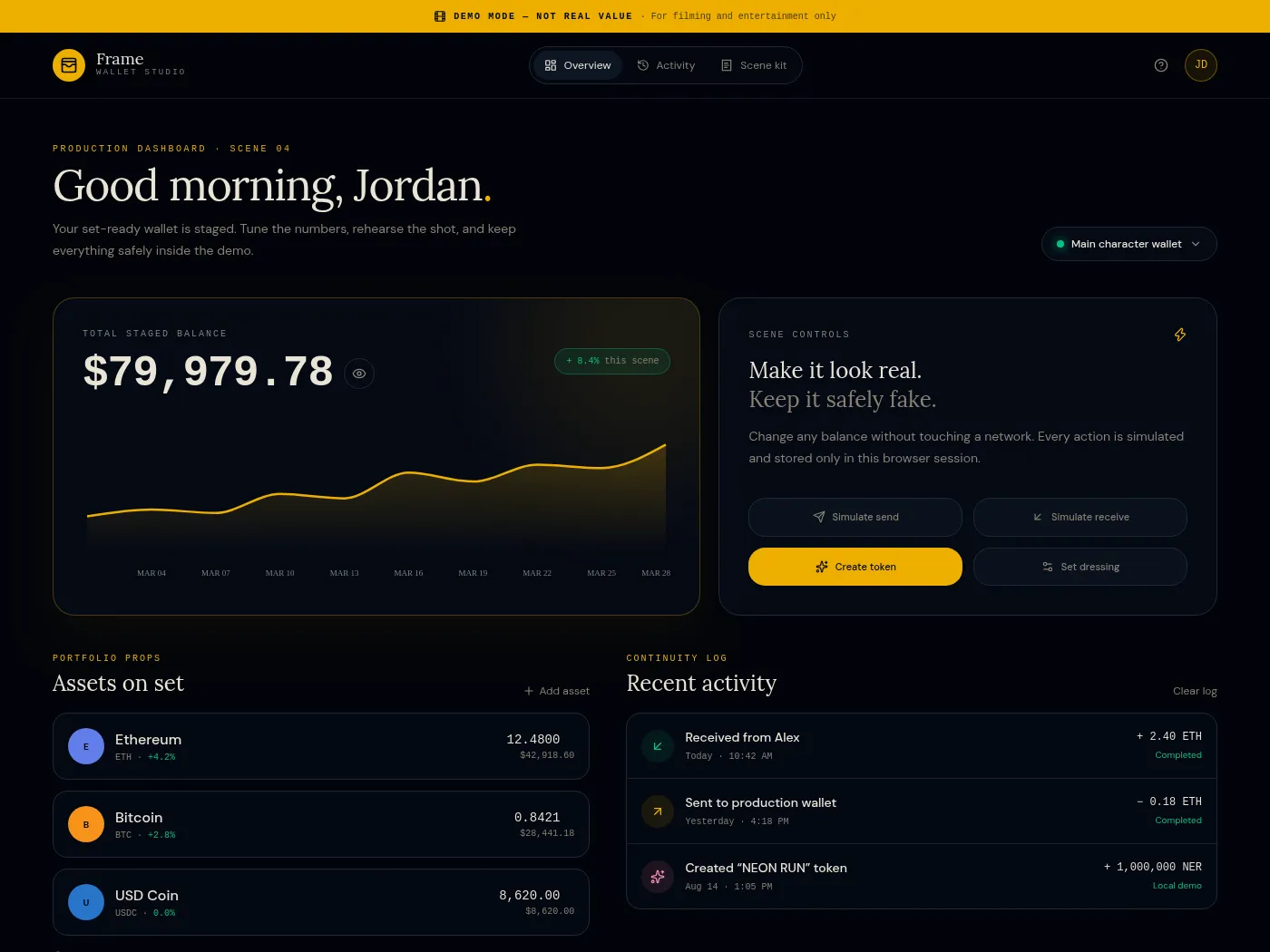 CineDemo Crypto Wallet