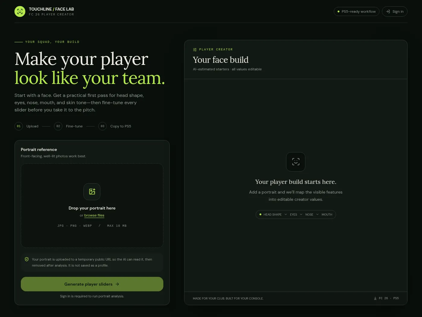 EA Player Face Maker