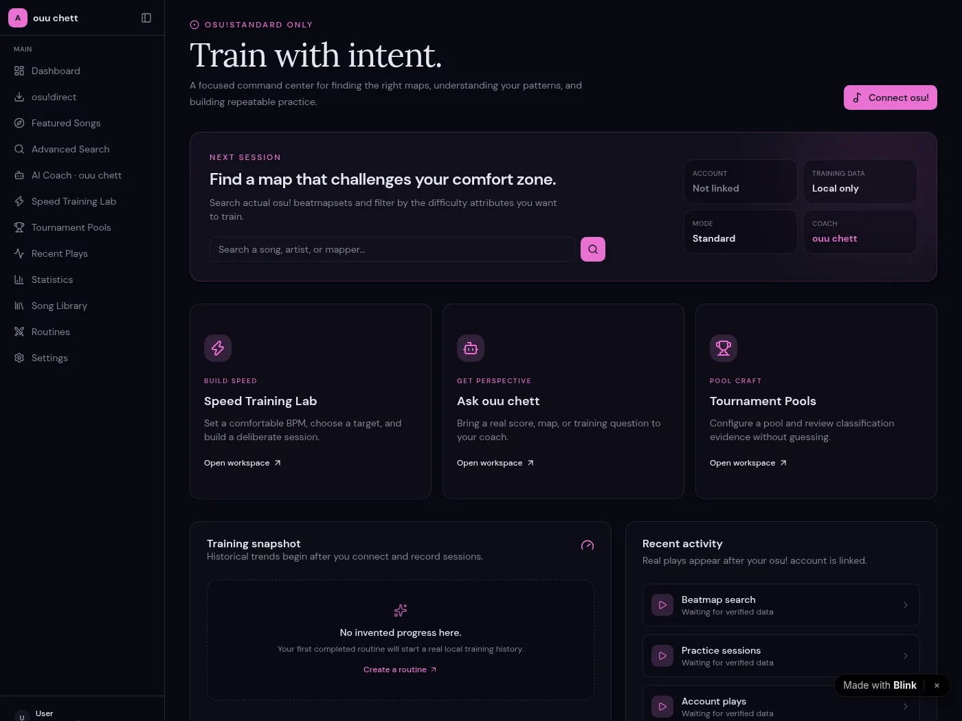 osu! Trainer Dashboard Pro