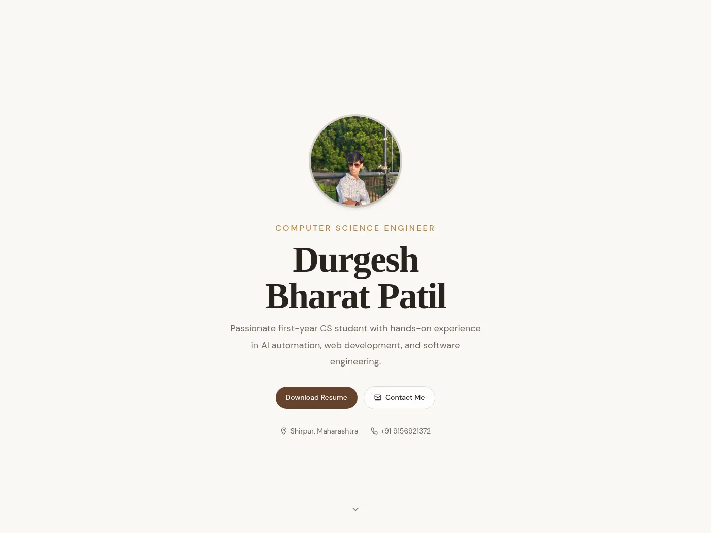 Profolio Resume Site