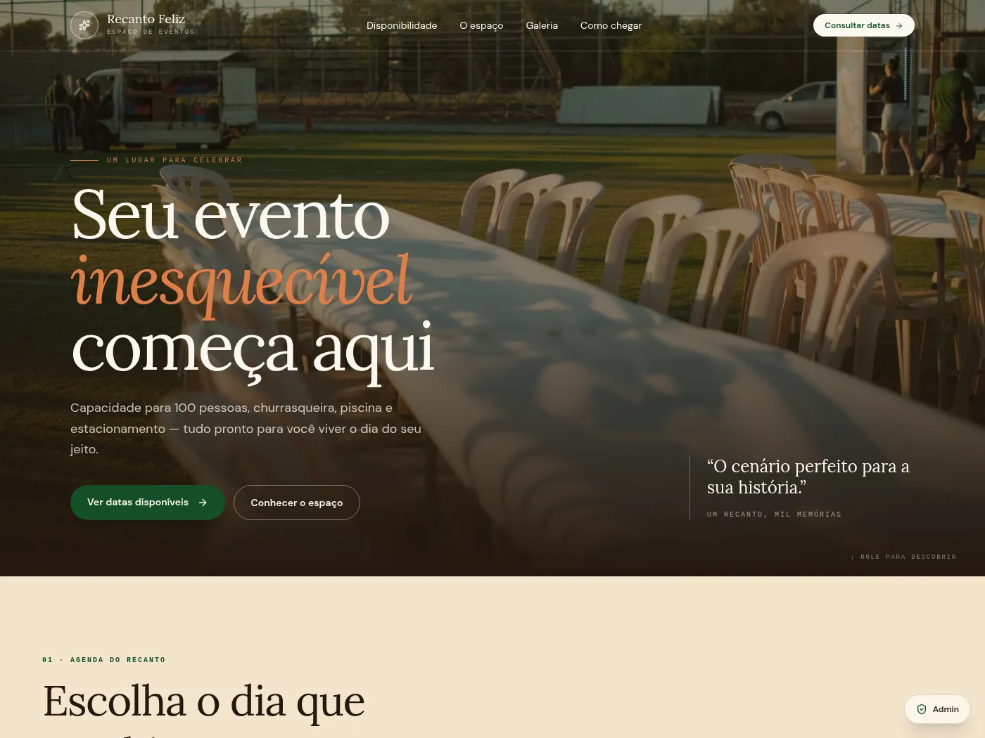 Recanto Feliz Booking