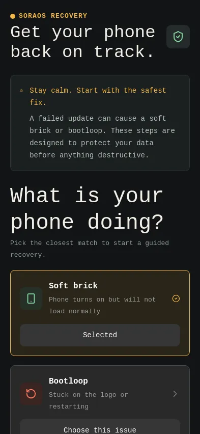 SoraOS Recovery Helper