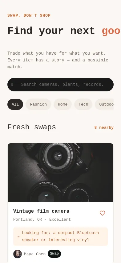 Barter Exchange App