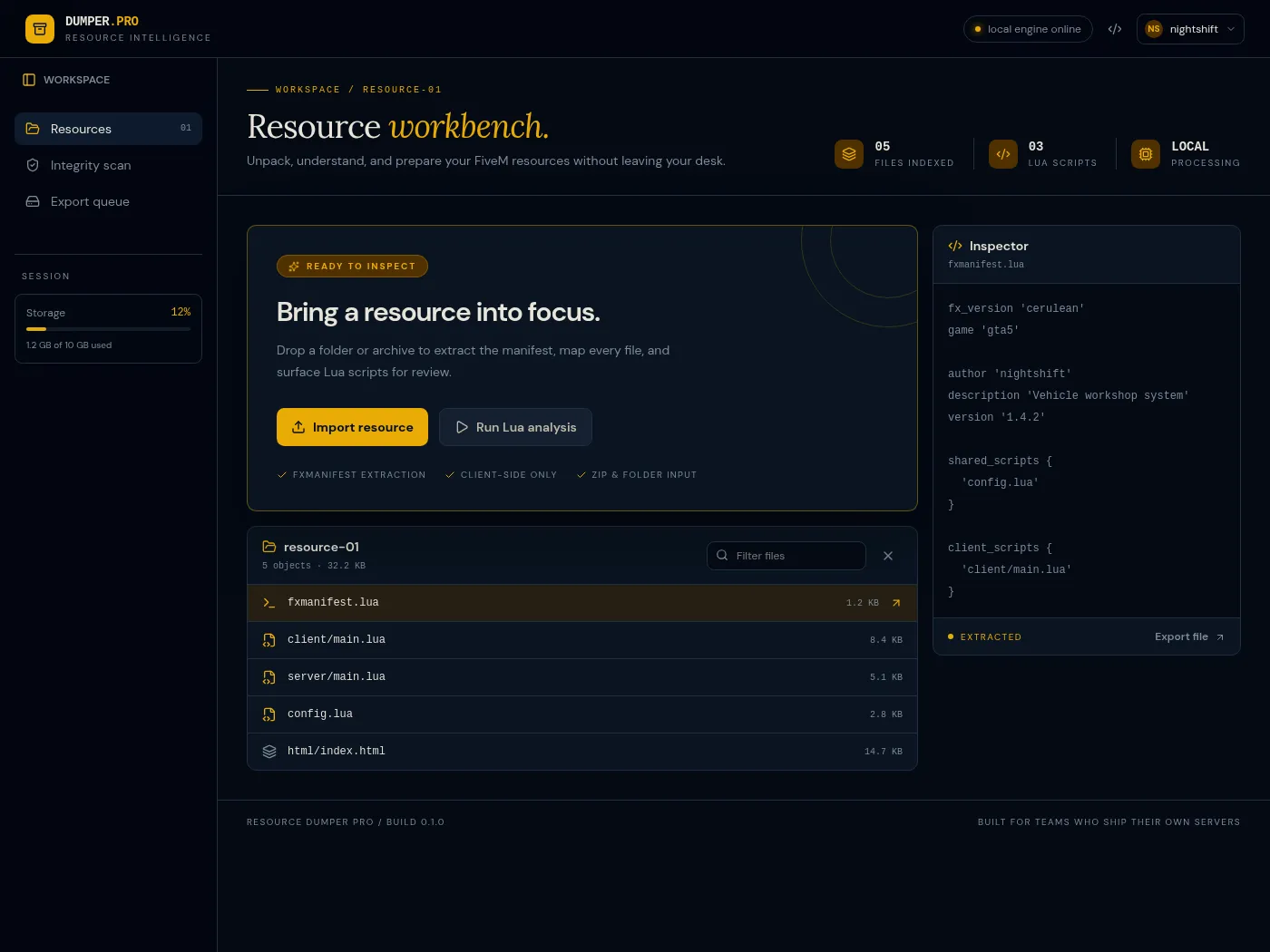 FiveM Resource Dumper Pro