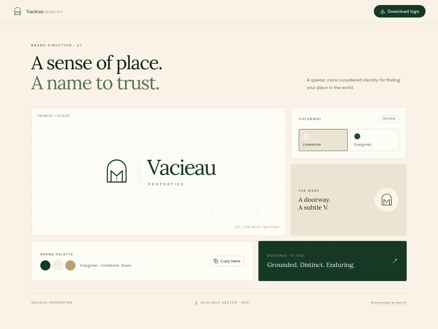 Vacieau Properties Logo Kit
