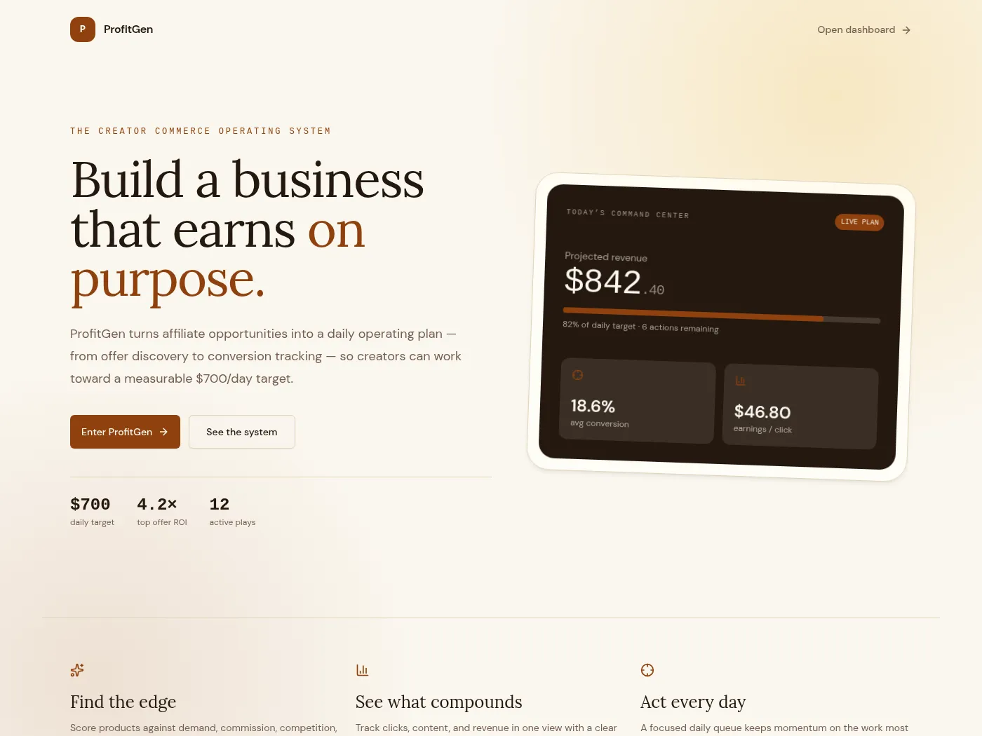 ProfitGen Platform