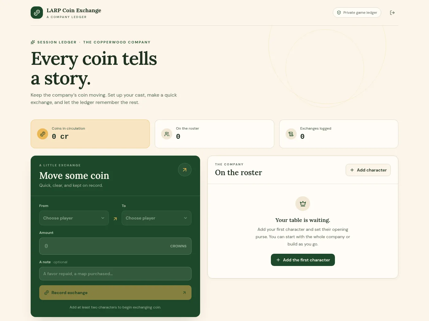 LARP Coin Exchange