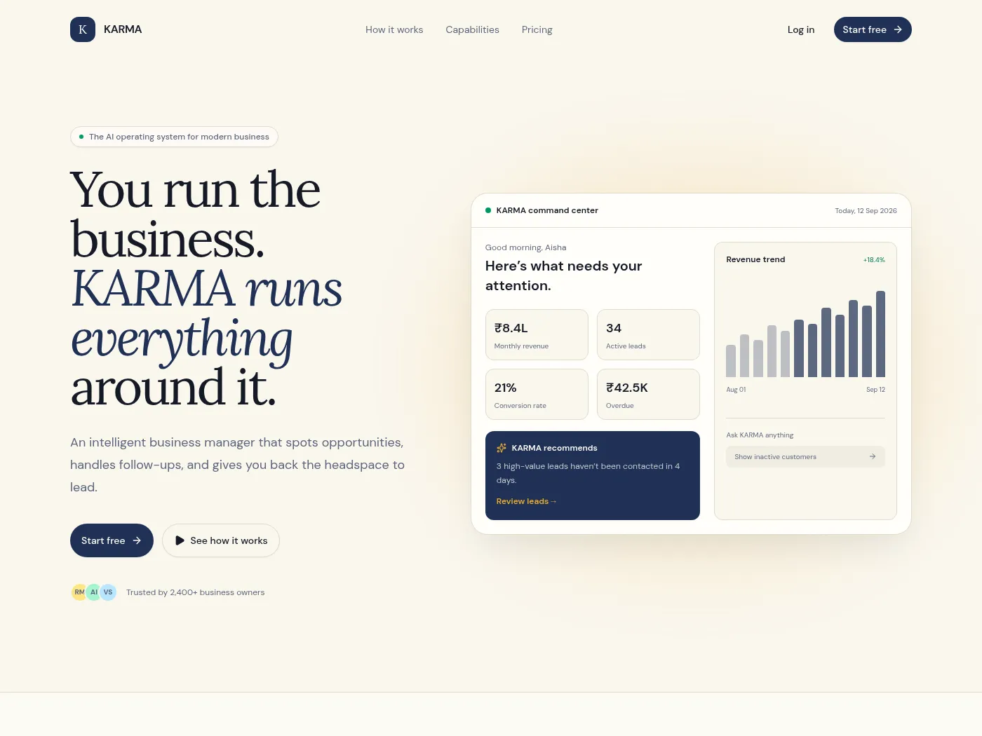 KARMA AI Business Manager