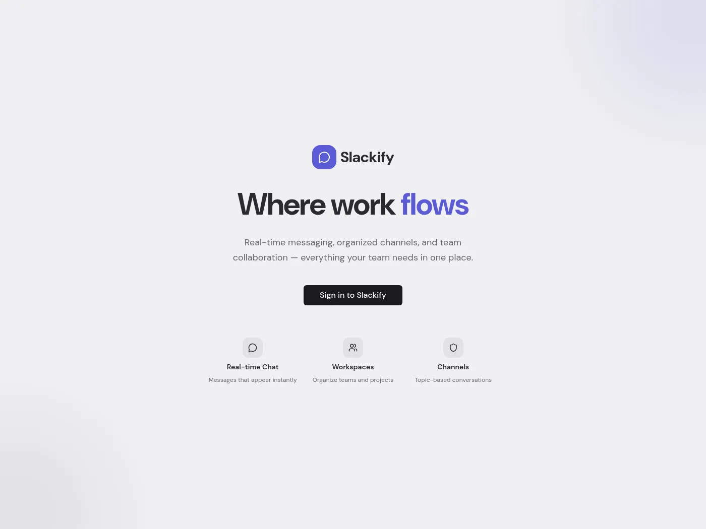 Slackify Workspace