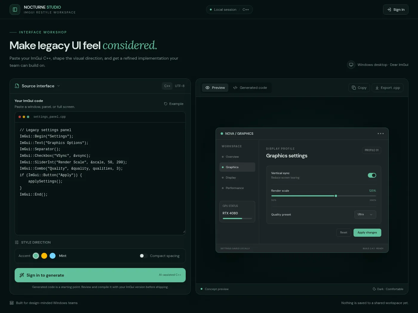 Modern ImGui Restyle Tool