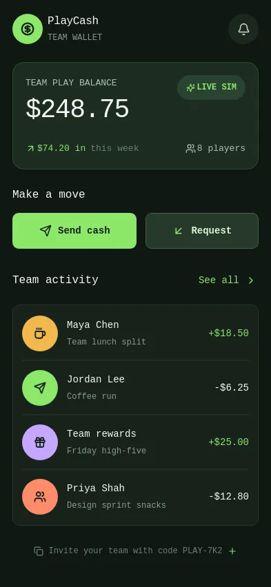 PlayCash Simulator