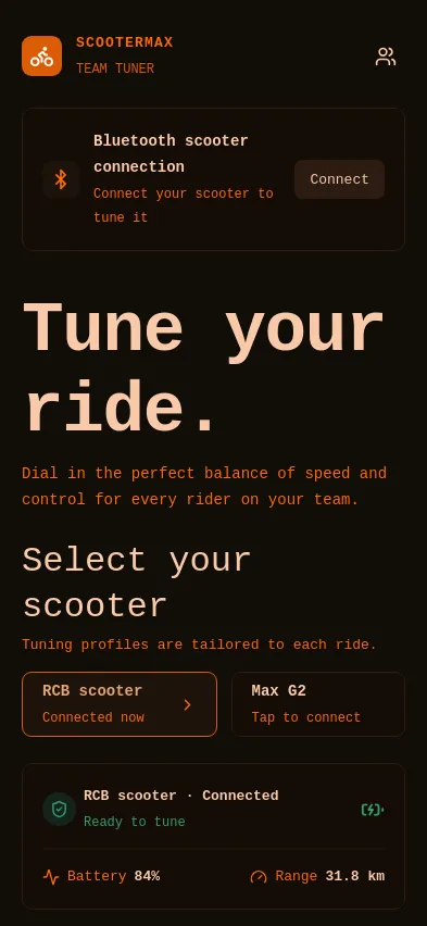 ScooterMax Mobile Tuner