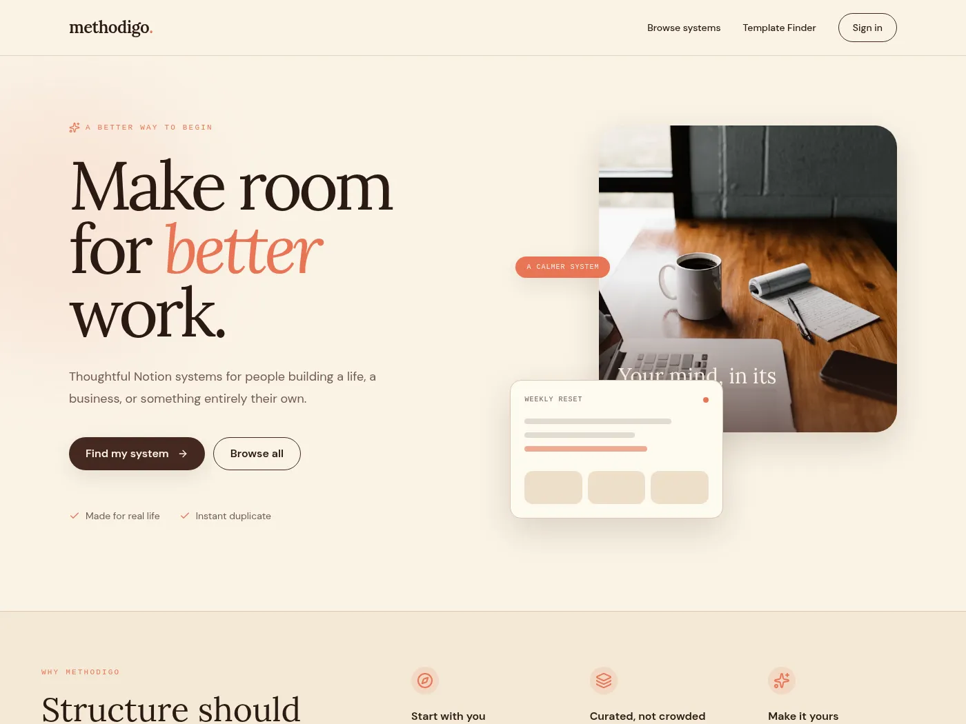 Methodigo Template Store