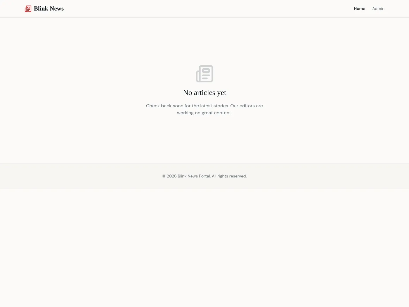 Blink News Portal