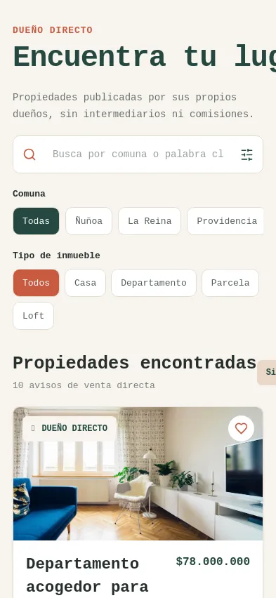 Dueño Directo Finder