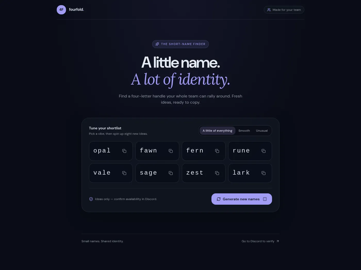 Discord Name Finder