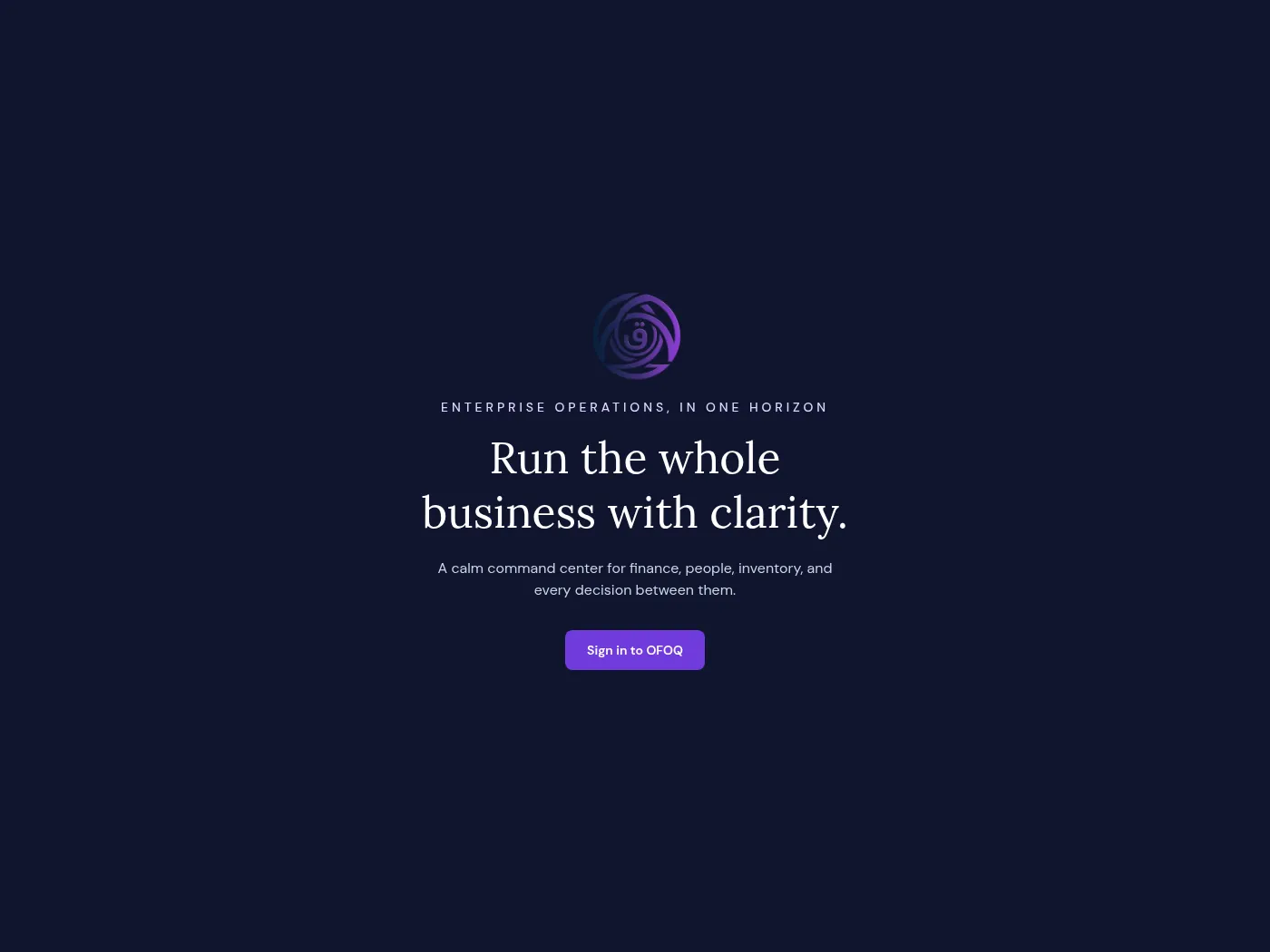 OFOQ ERP Platform