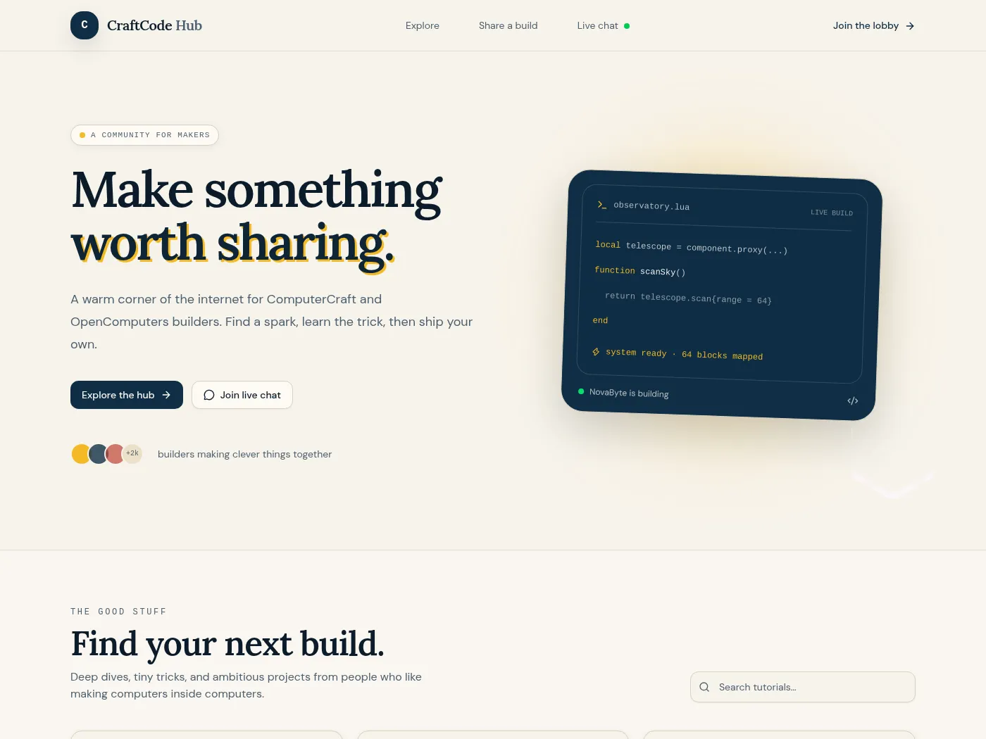 CraftCode Hub