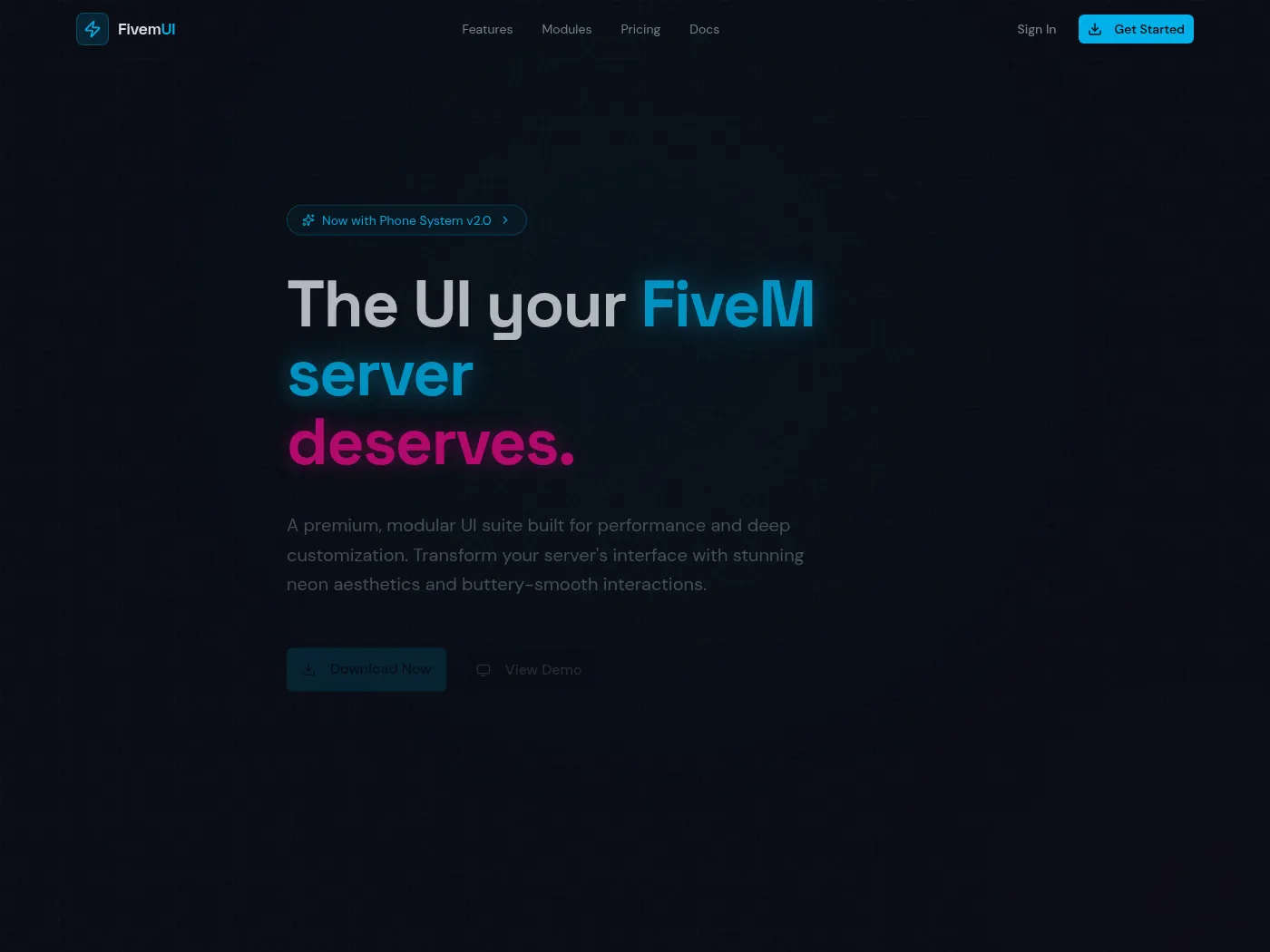 Modern FiveM UI Suite