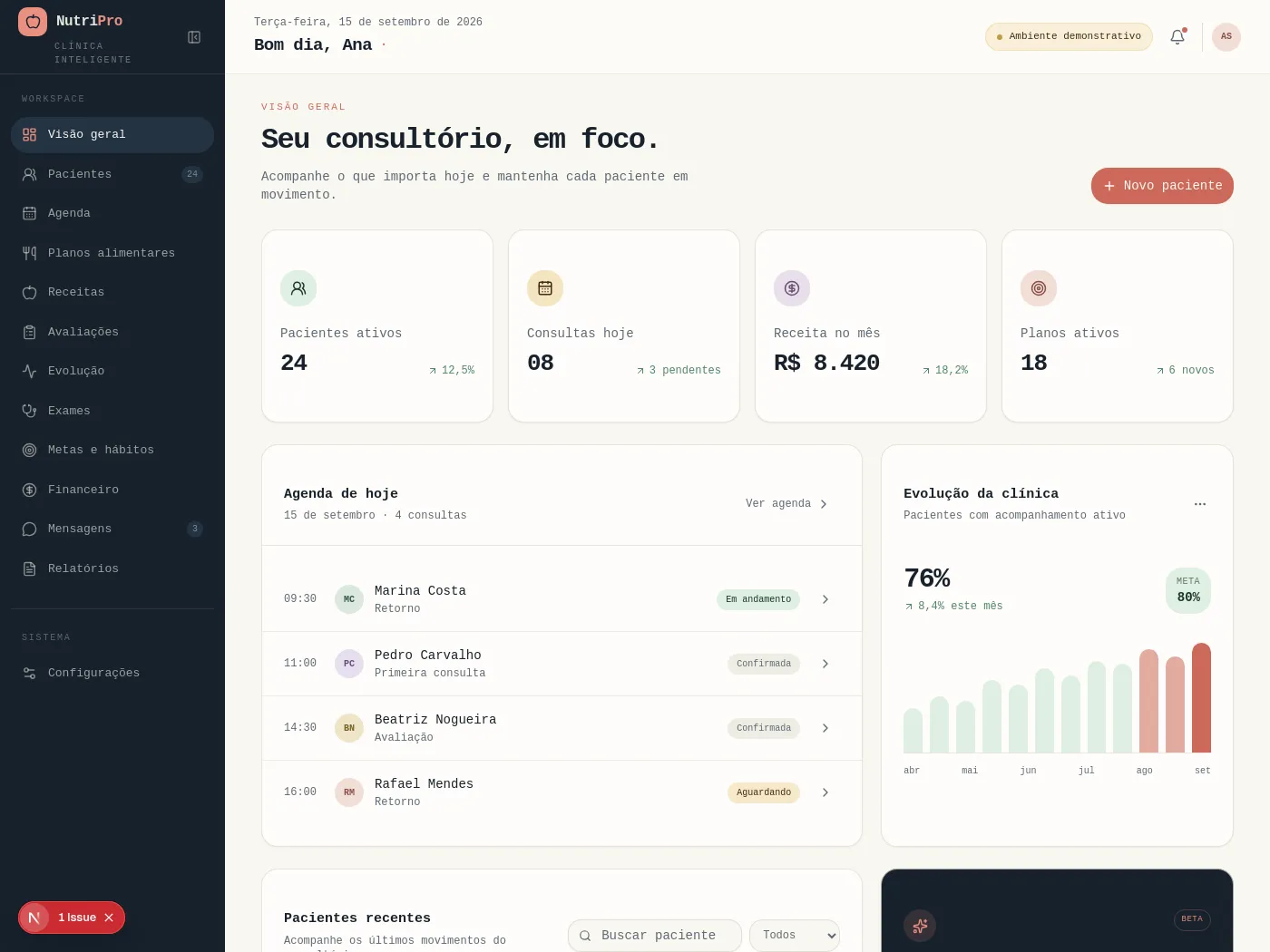 NutriPro SaaS Platform