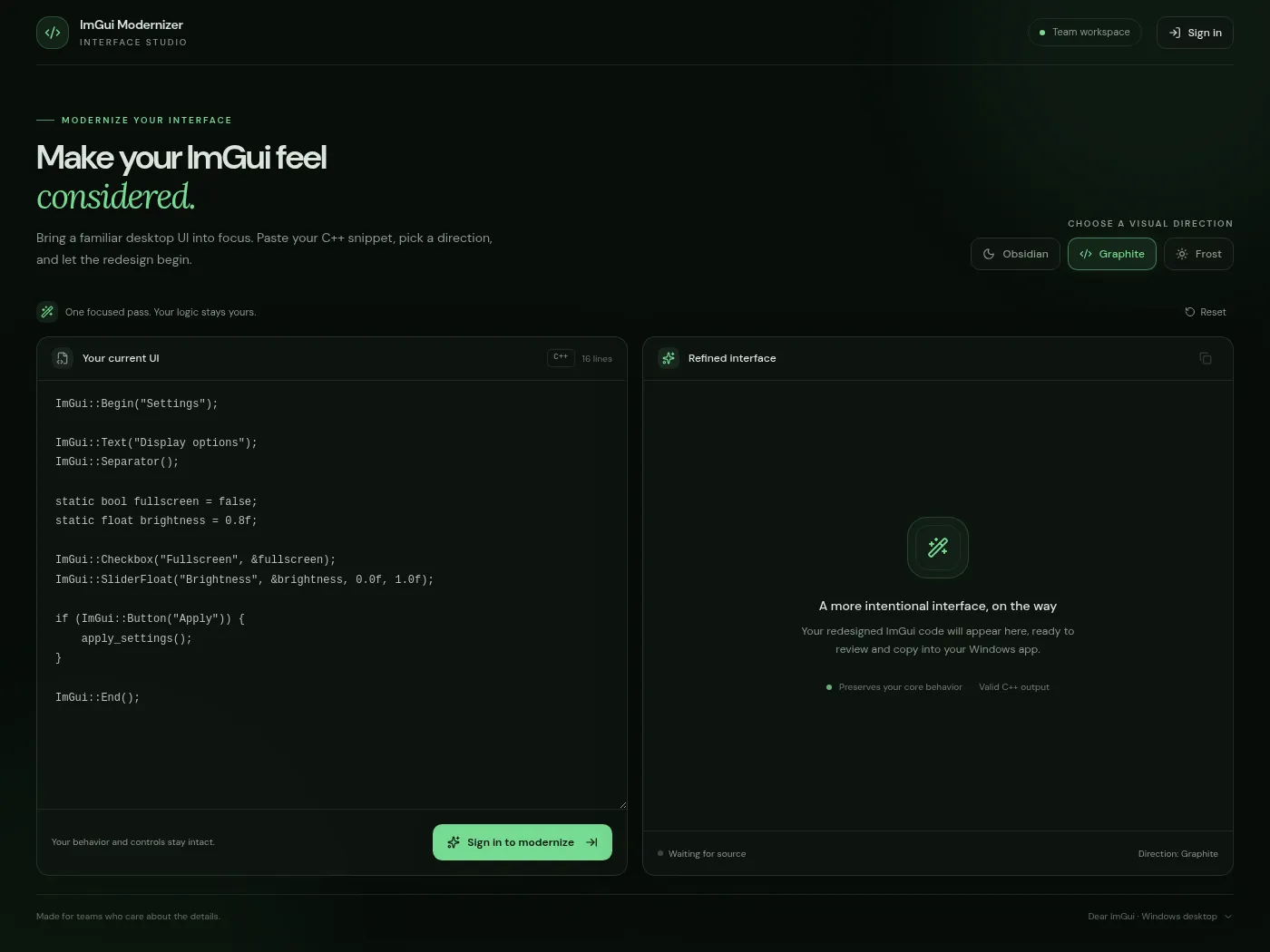 ImGui Modernizer
