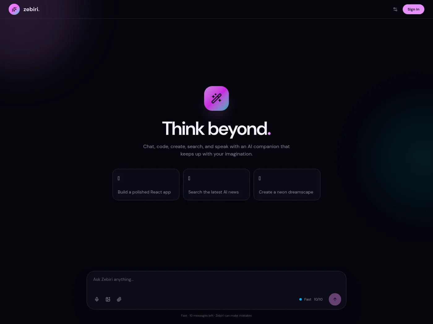 Zebiri AI Assistant