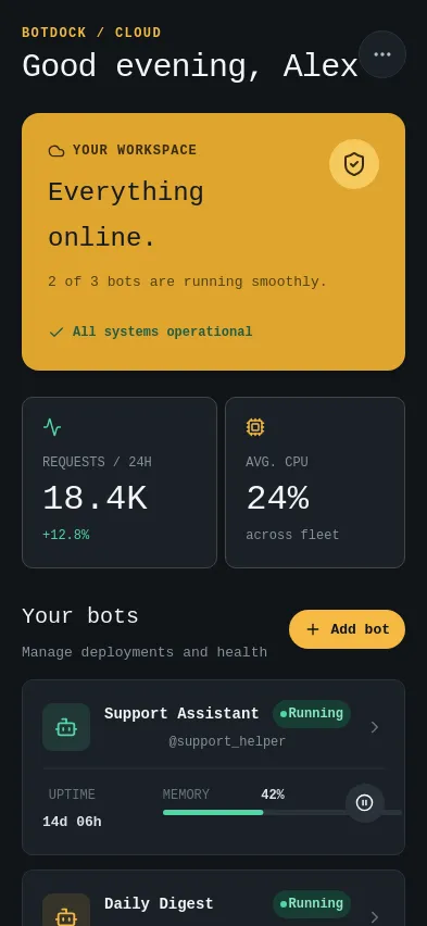 Telegram Bot Hosting