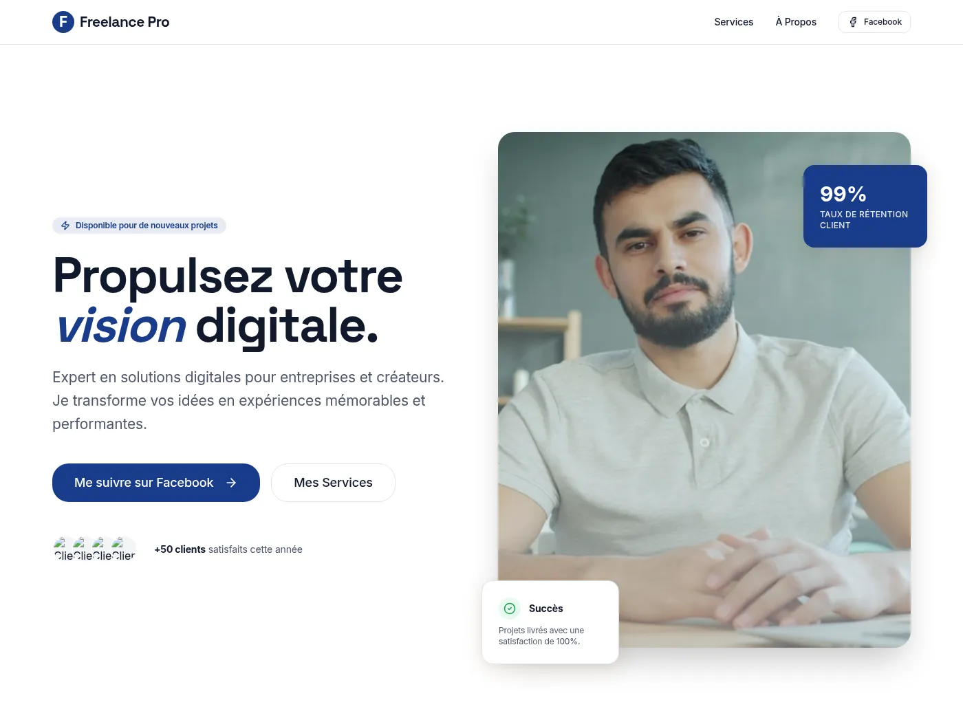 Facebook Welcome Page