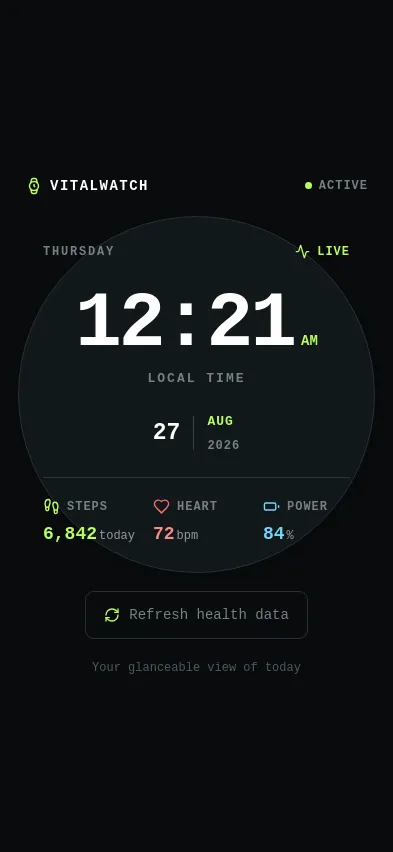 VitalWatch Face