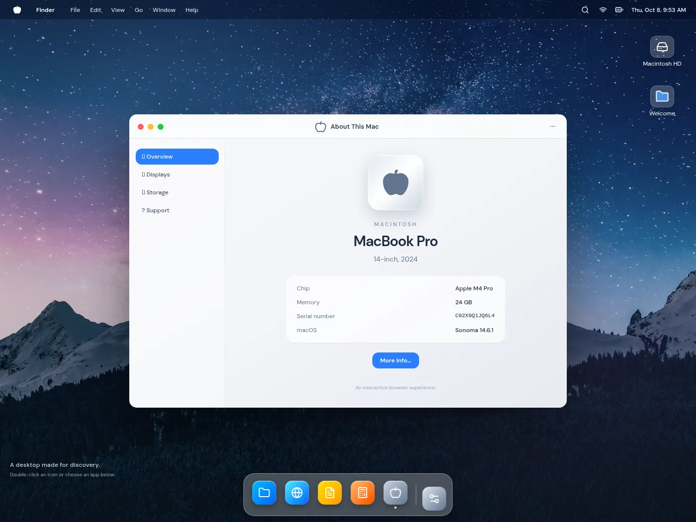 Virtual Mac OS Experience
