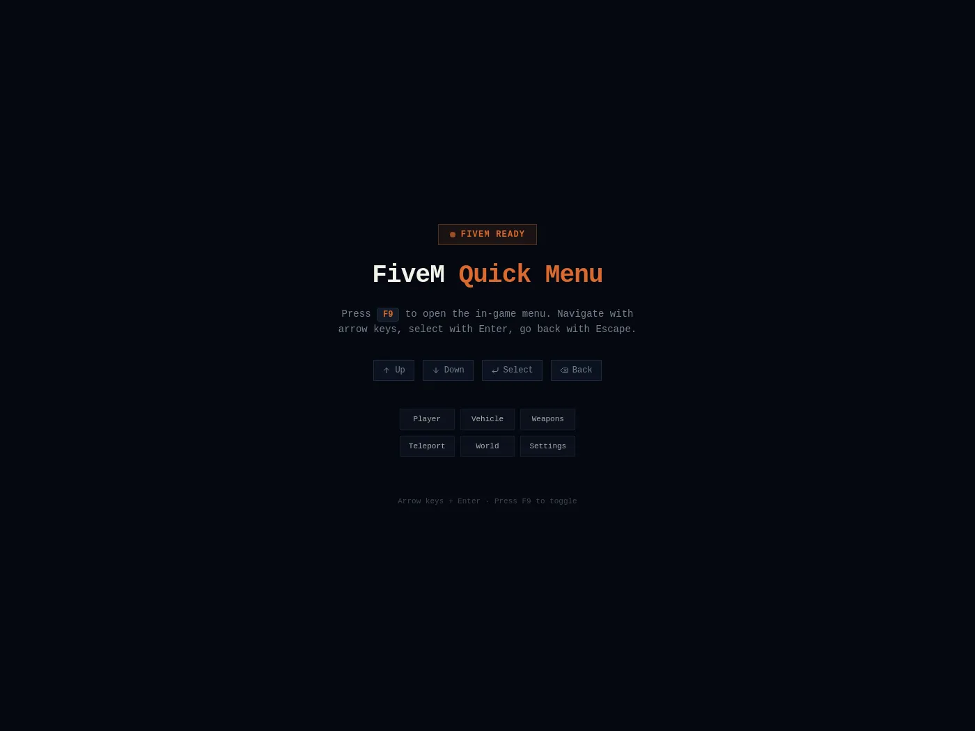 FiveM Quick Menu