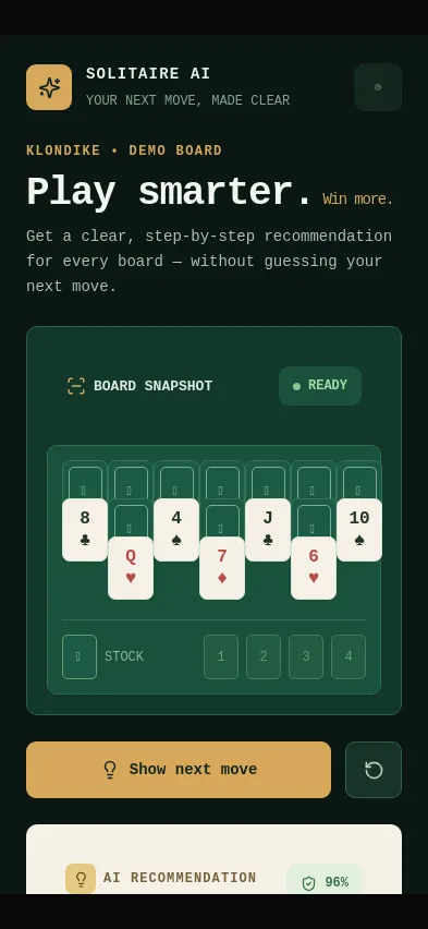 Solitaire AI Solver