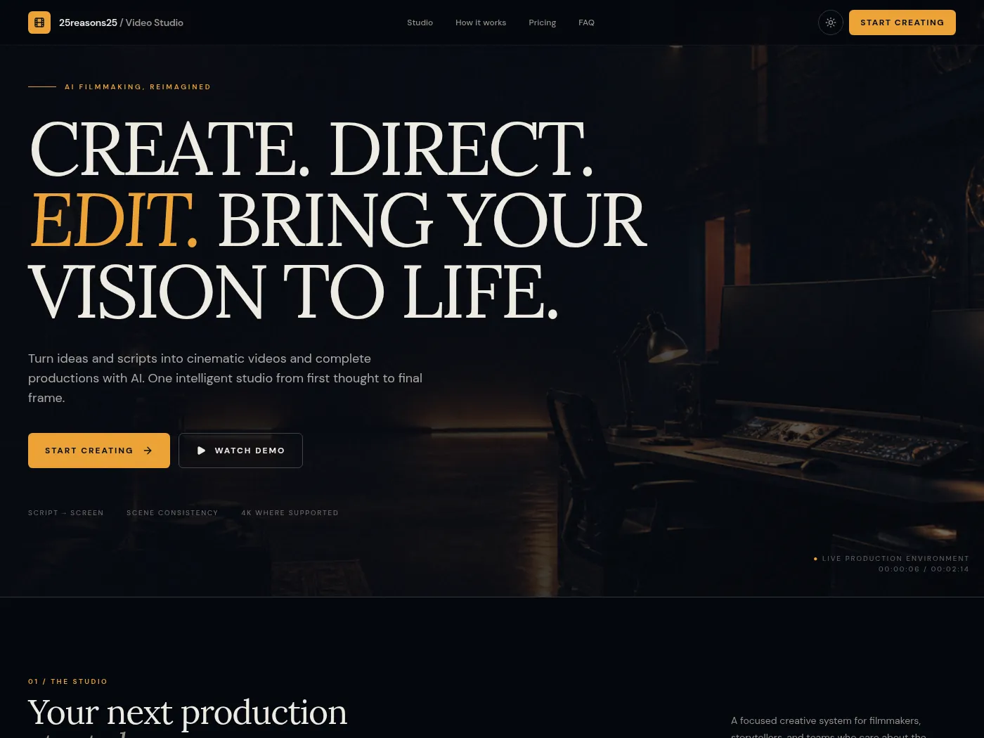 25reasons25 Video Studio