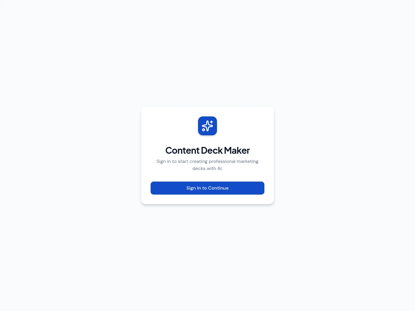 Content Deck Creator