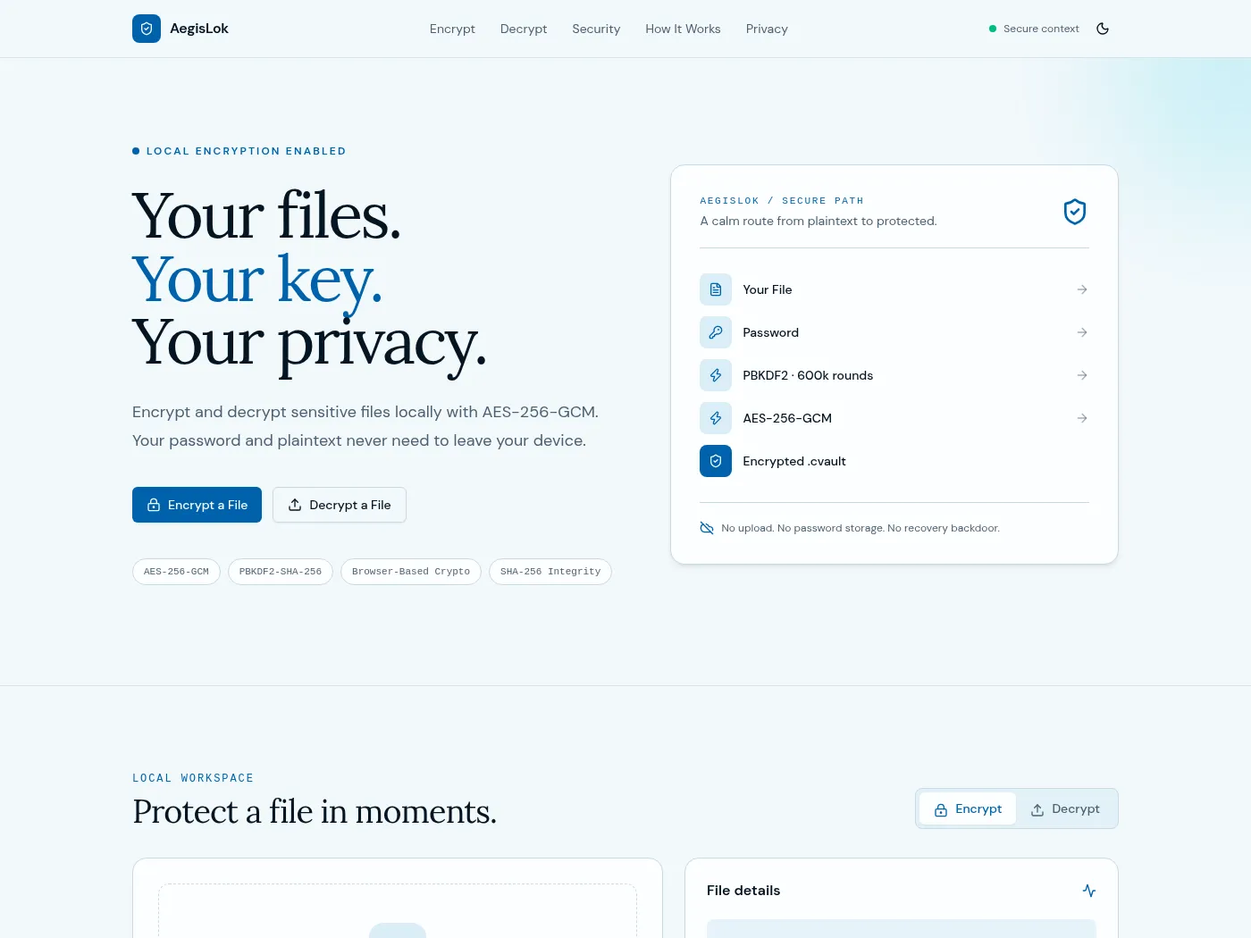 AegisLok Encryption Suite