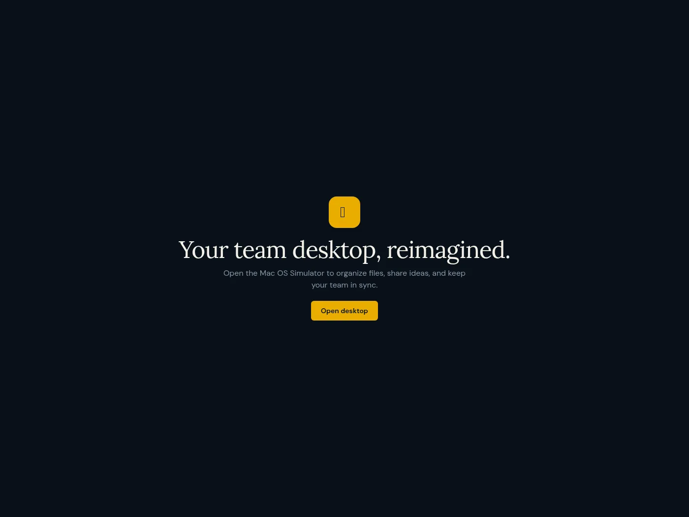 Mac OS Simulator