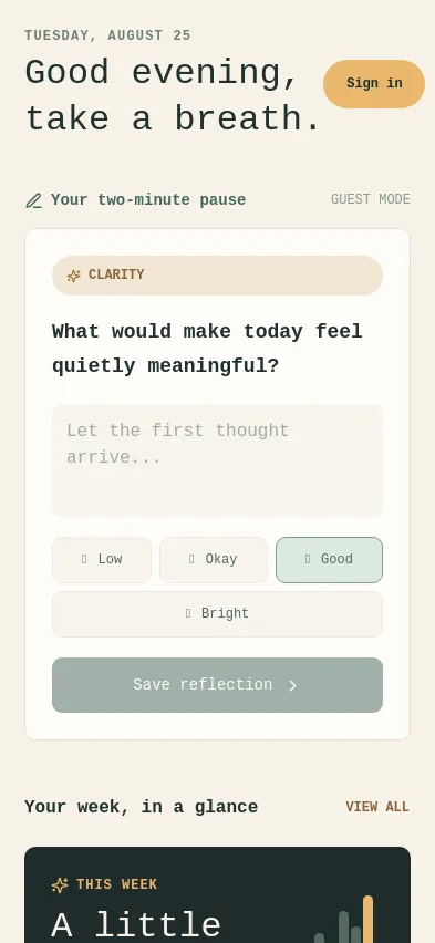 Promptly: AI Micro-Journal