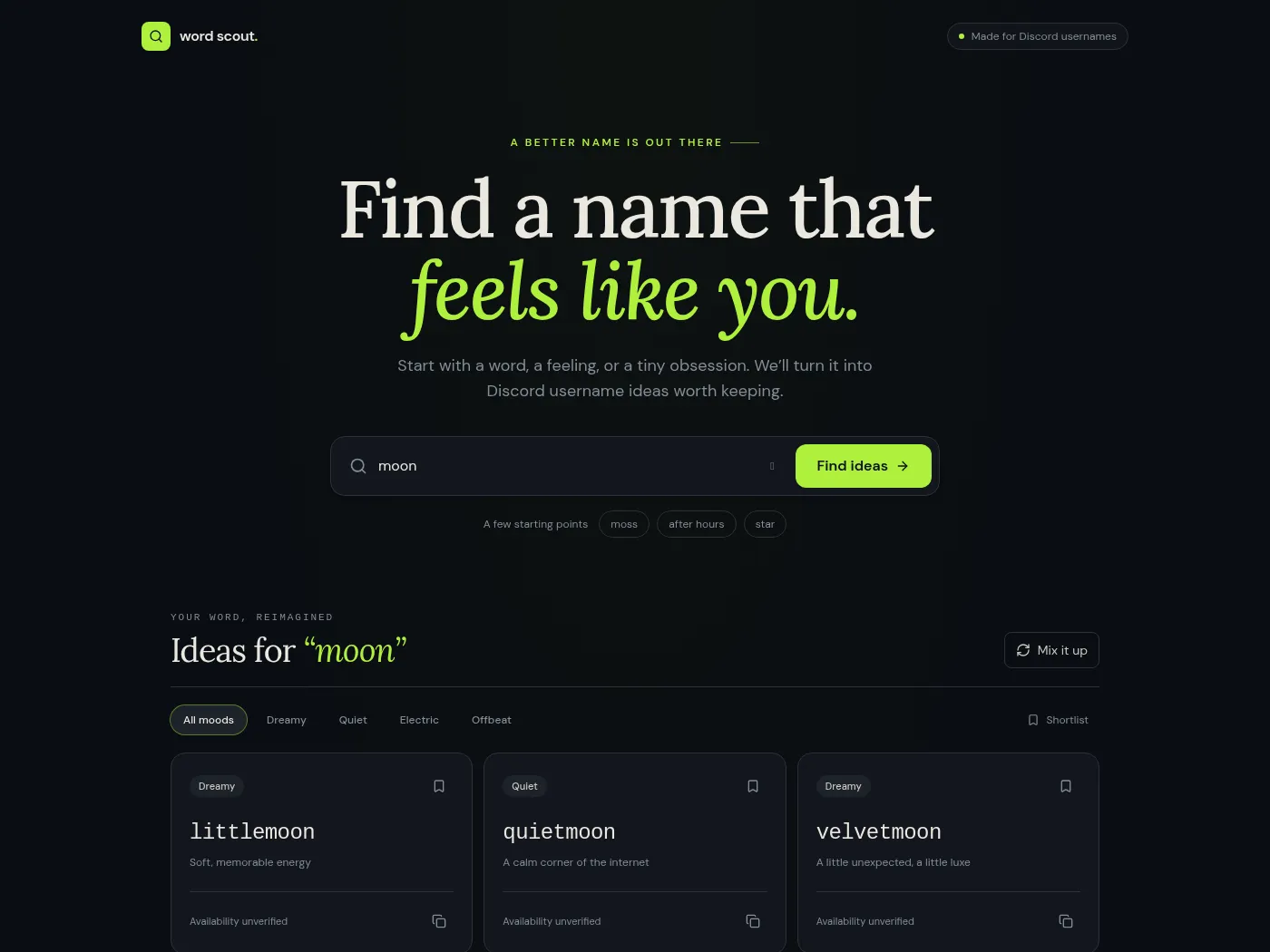 Discord Word Finder