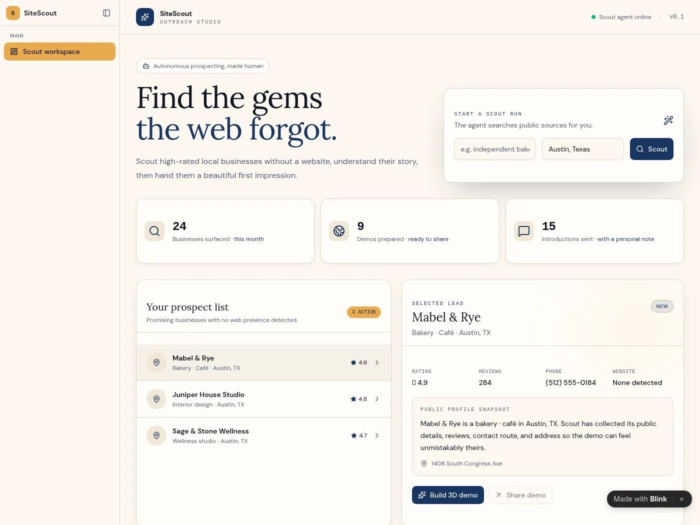 SiteScout AI Agent