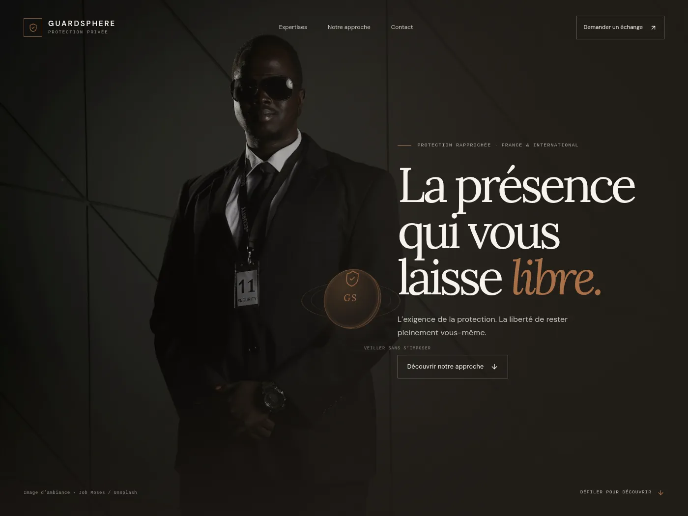 GuardSphere Concept Website