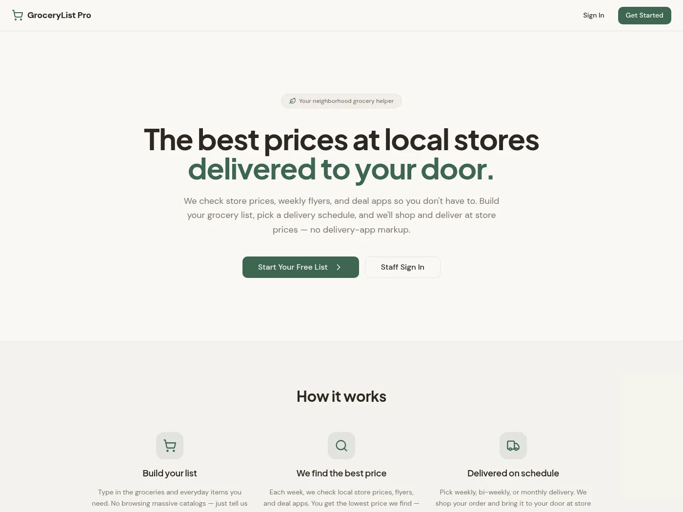 GroceryList Pro