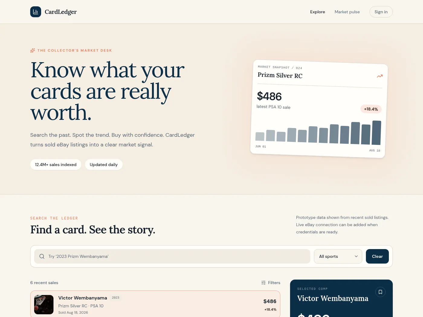 eBay Card Tracker