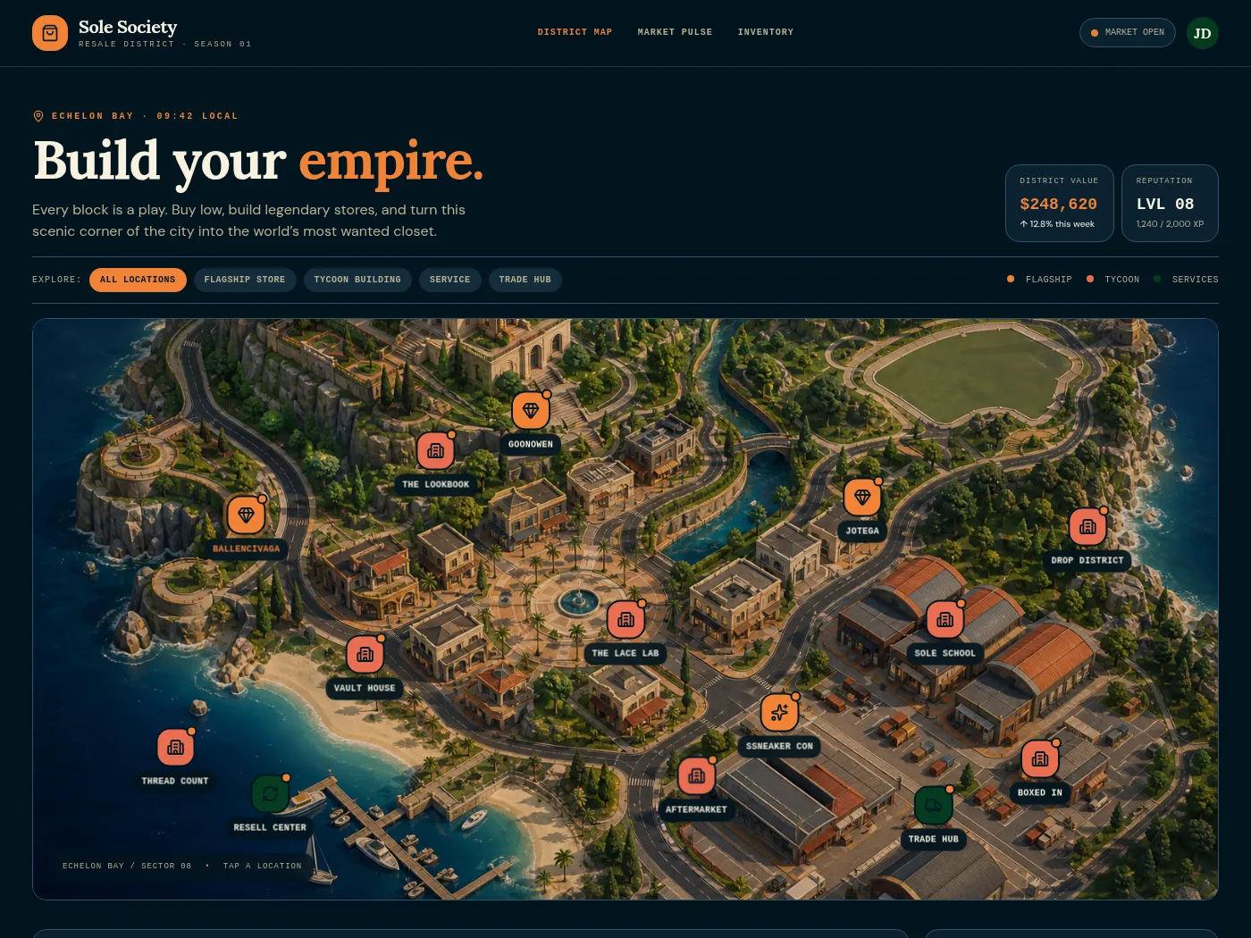 Sneaker Tycoon Map Game