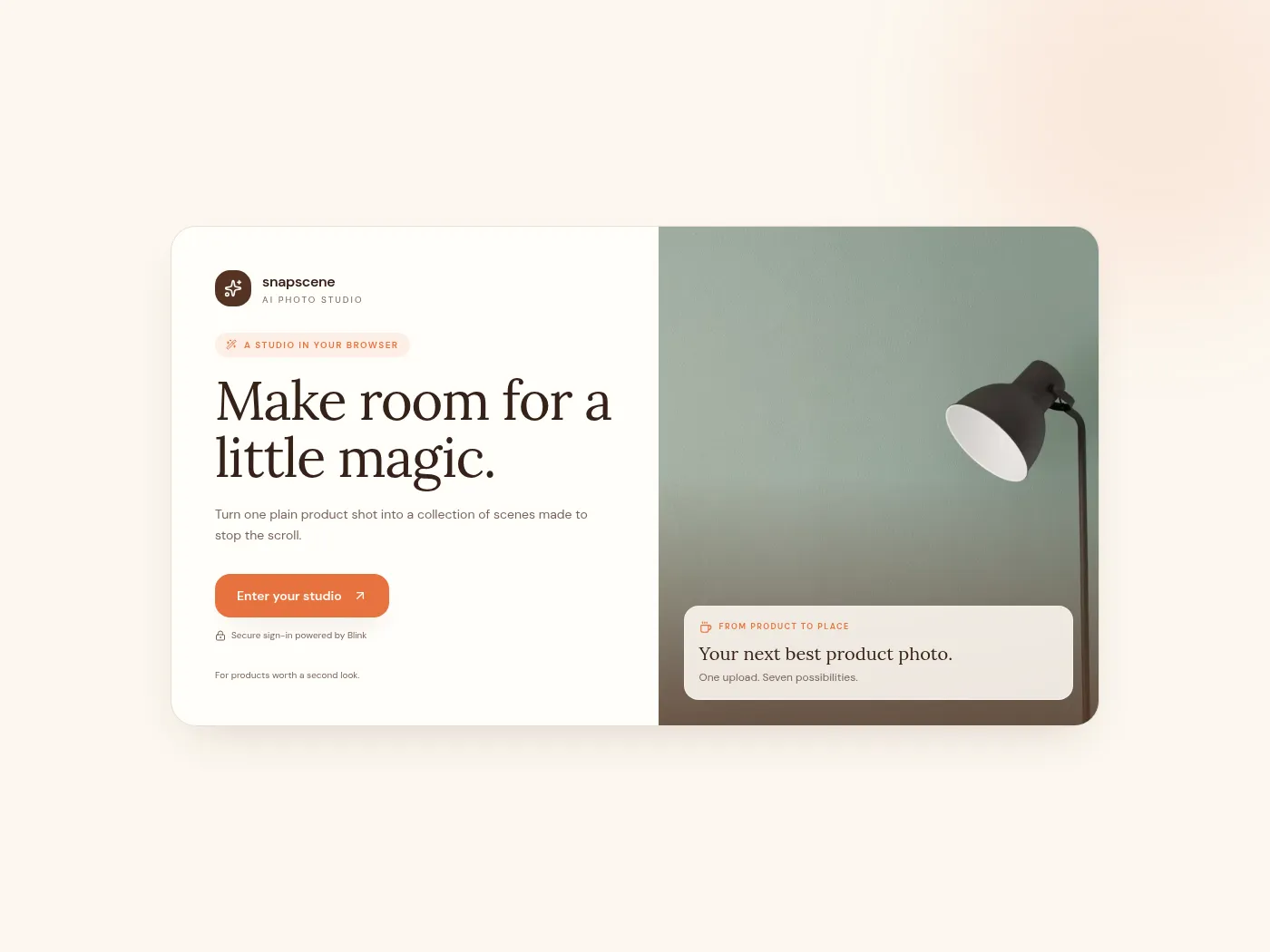 SnapScene AI Studio