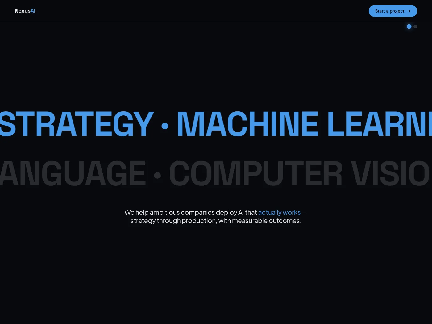 AI Solutions Landing