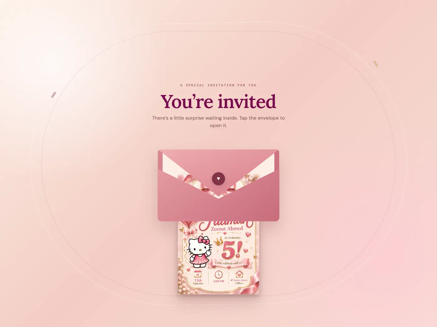 Envelope Pop Card