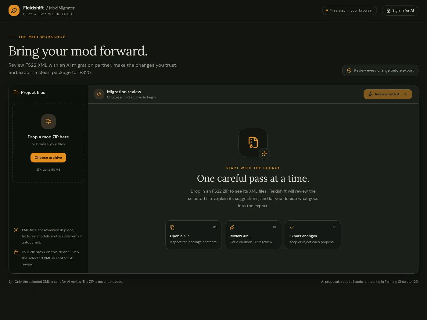 FS Mod Migrator AI